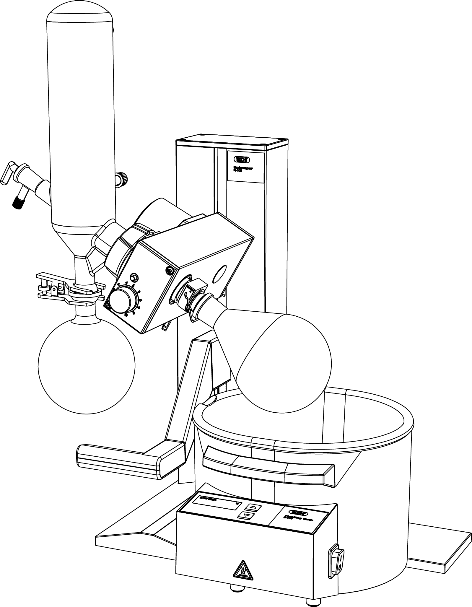 R100 Rotary Evaporatör - Buchi - Rotary Evaporator - PARS Analitik